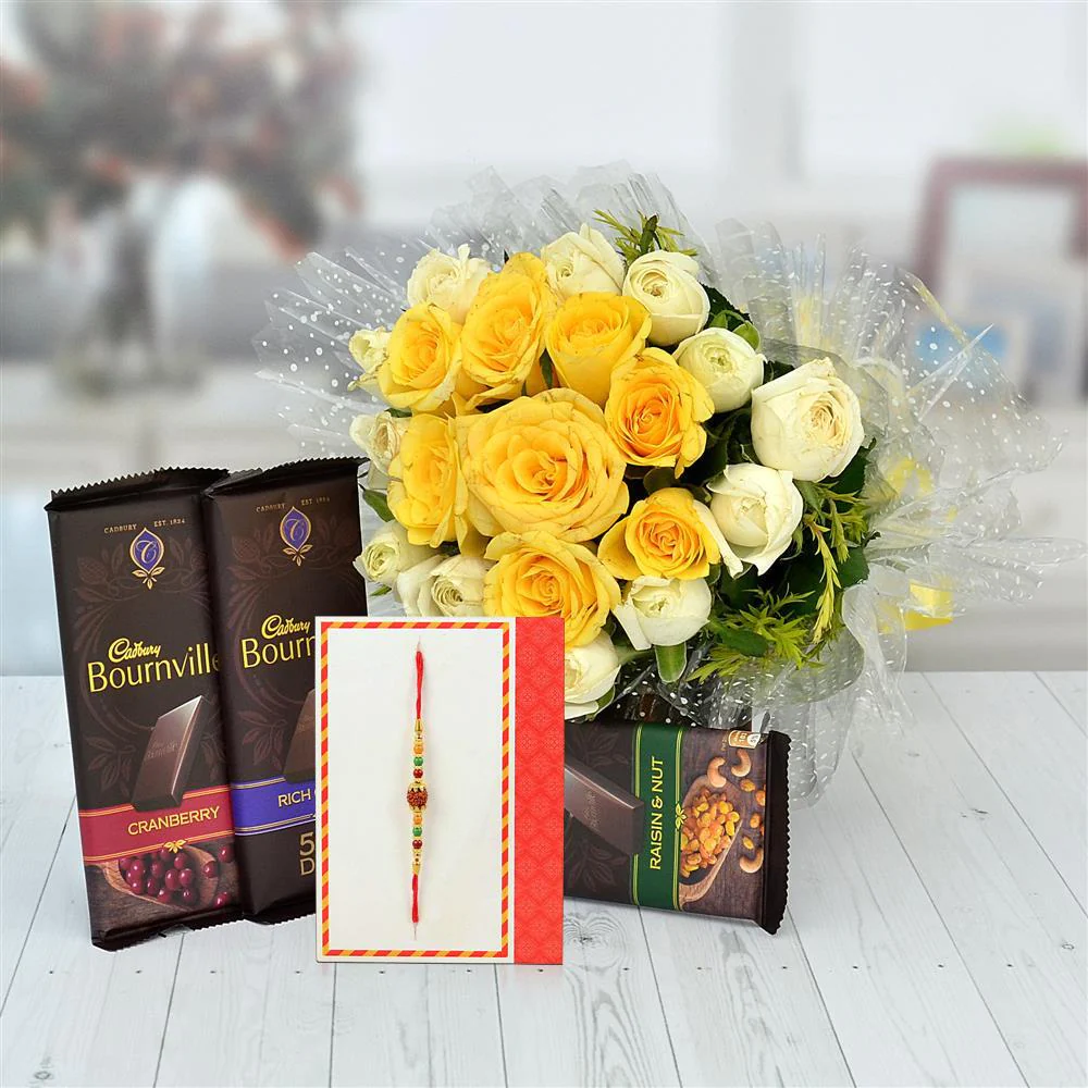 Rakhi Jubilee - Luv Flower & Cake