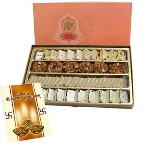 1 kg Mix Sweets-For Diwali - Luv Flower & Cake