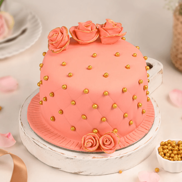 Designer Cake Luv Flower Cake