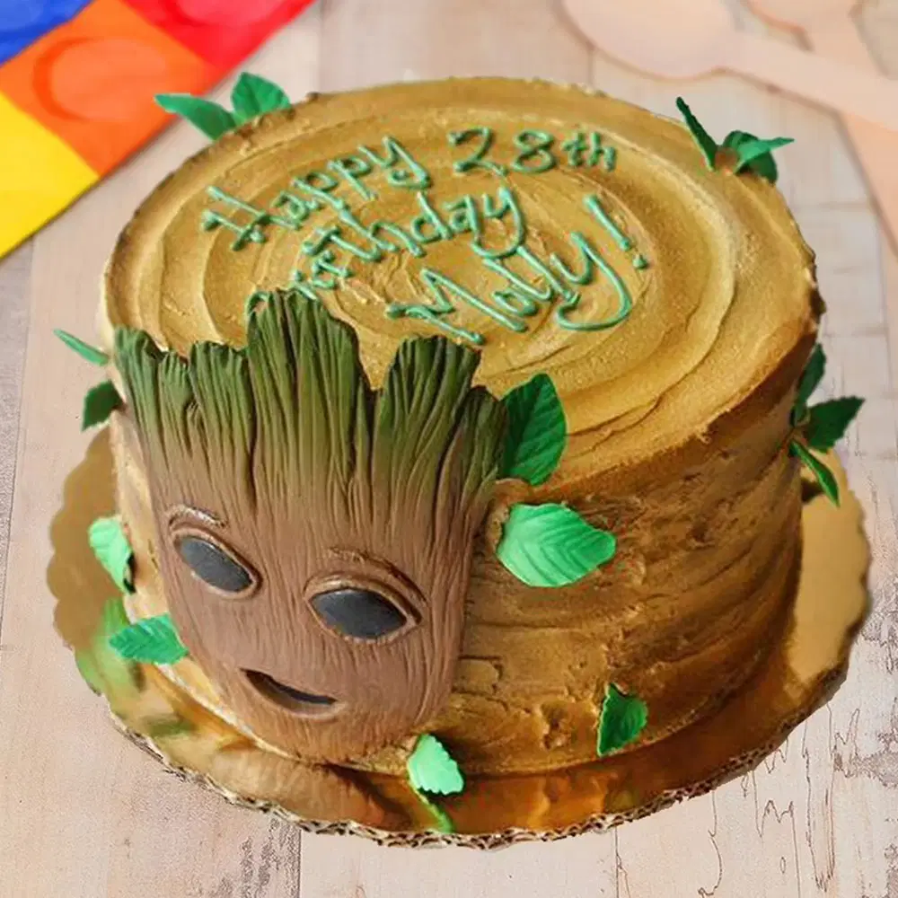 Groot Fondant Cake - Luv Flower & Cake