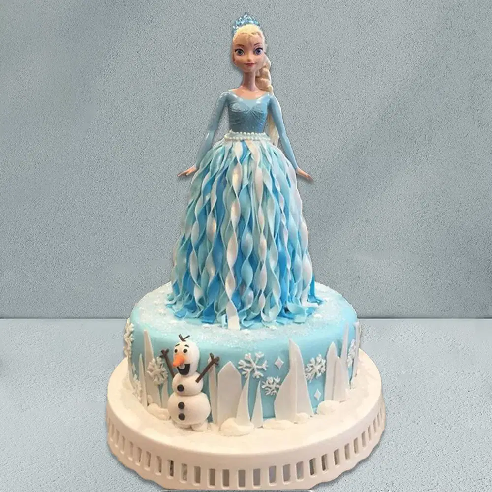 Frozen Fairyland Fondant Cake - Luv Flower & Cake